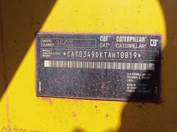 CAT Hydraulic Excavator 349D2